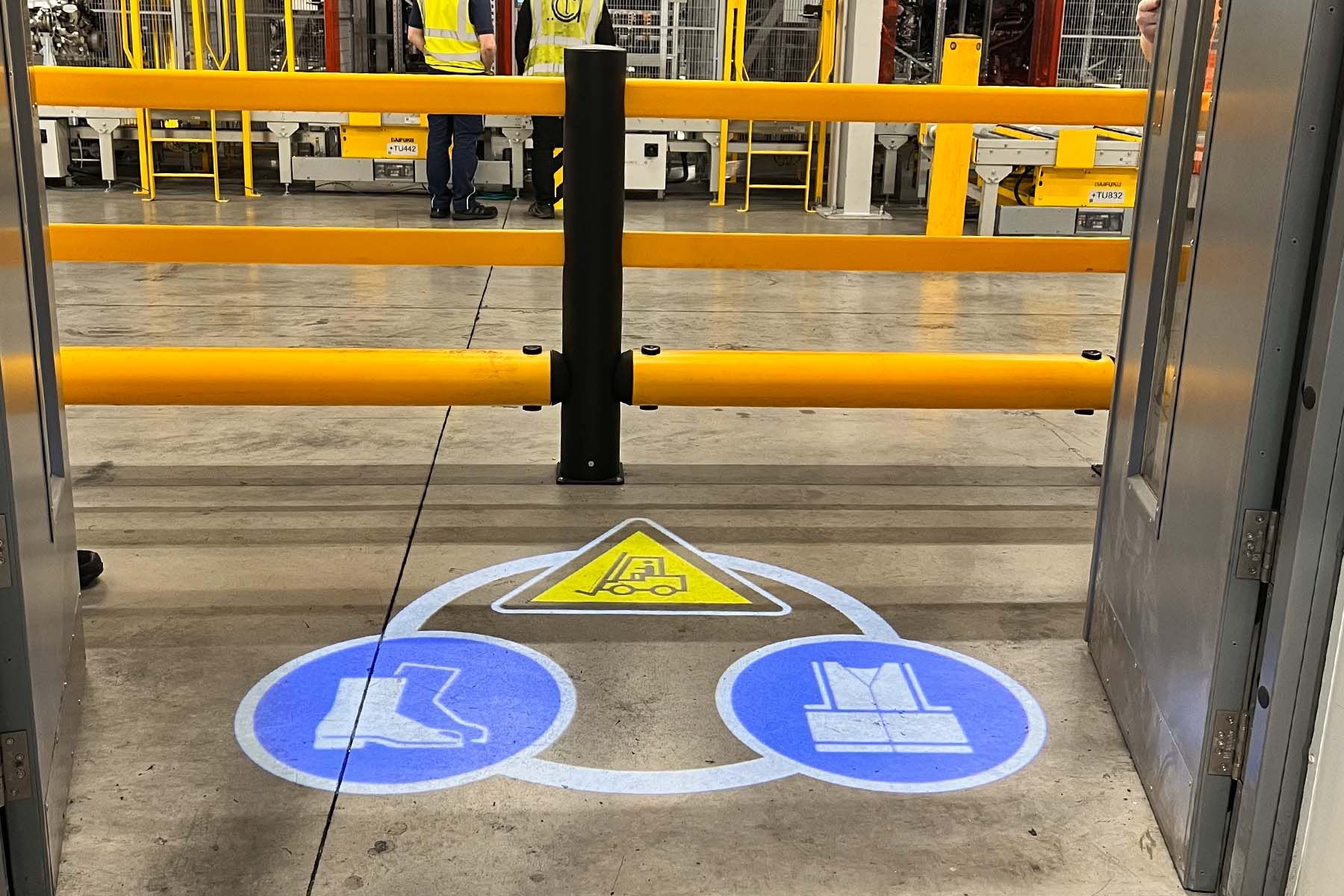Automated projected signage helps transform workplace safety, say ...